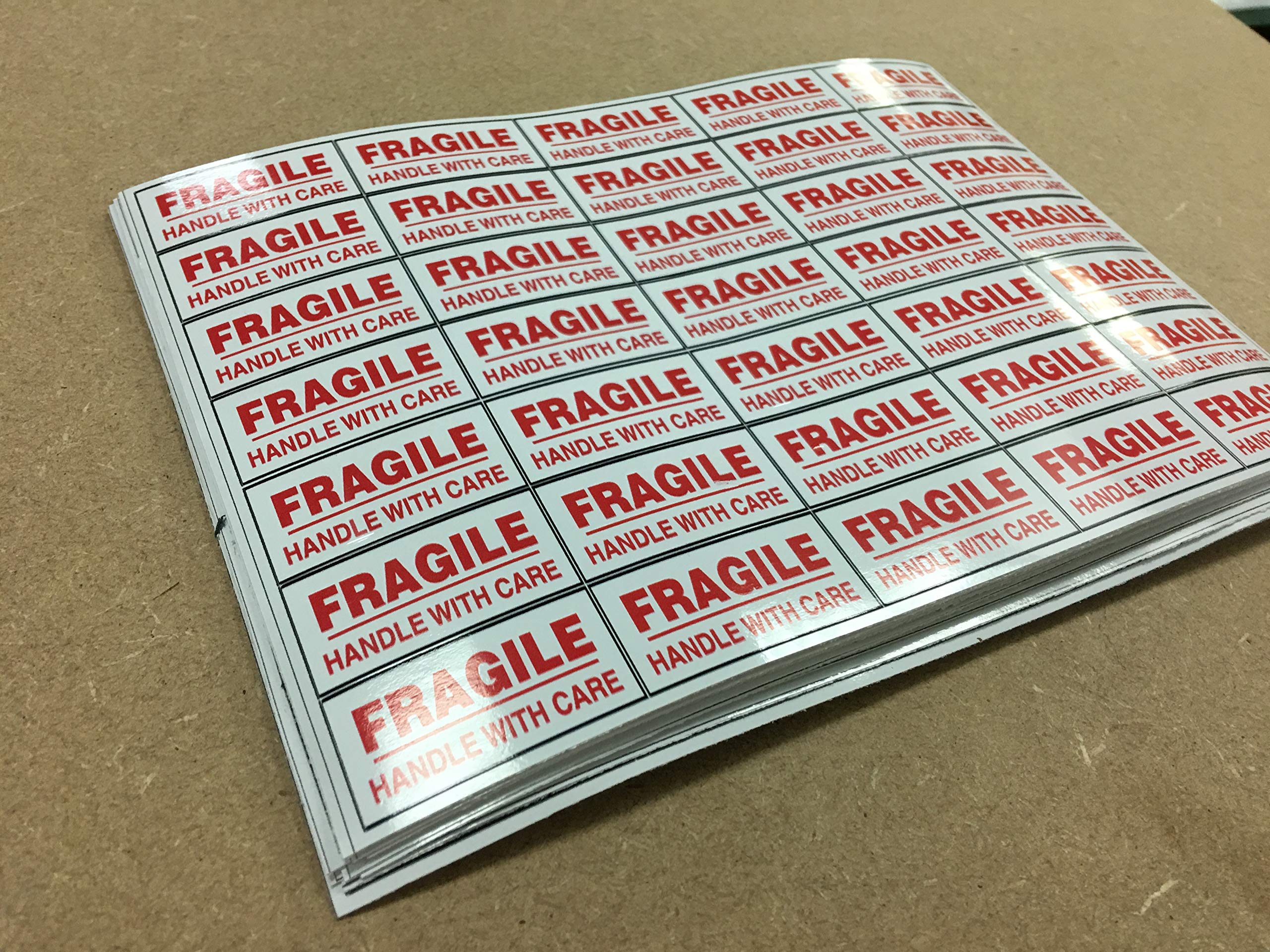 70 Fragile Stickers - Self-Adhesive Labels Please Handle with Care ...