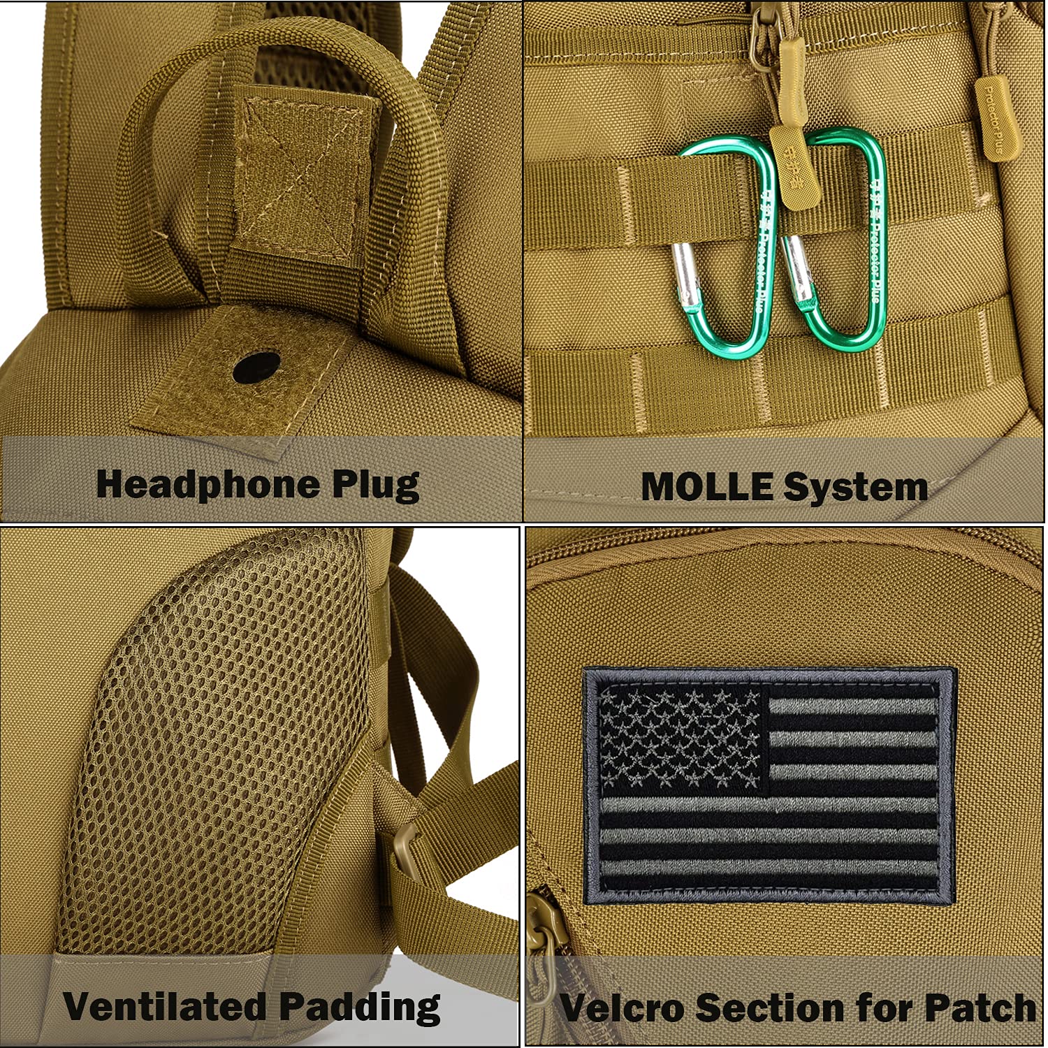 Motorcycle Backpack For Men Camgo Tactical Daypack 20l Waterproof ...