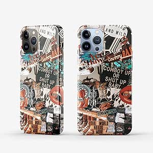 Amazon.com: Nsyosio Western Cowboy Cowgirl Case Compatible with iPhone 15 Pro,Retro Wild Country ...