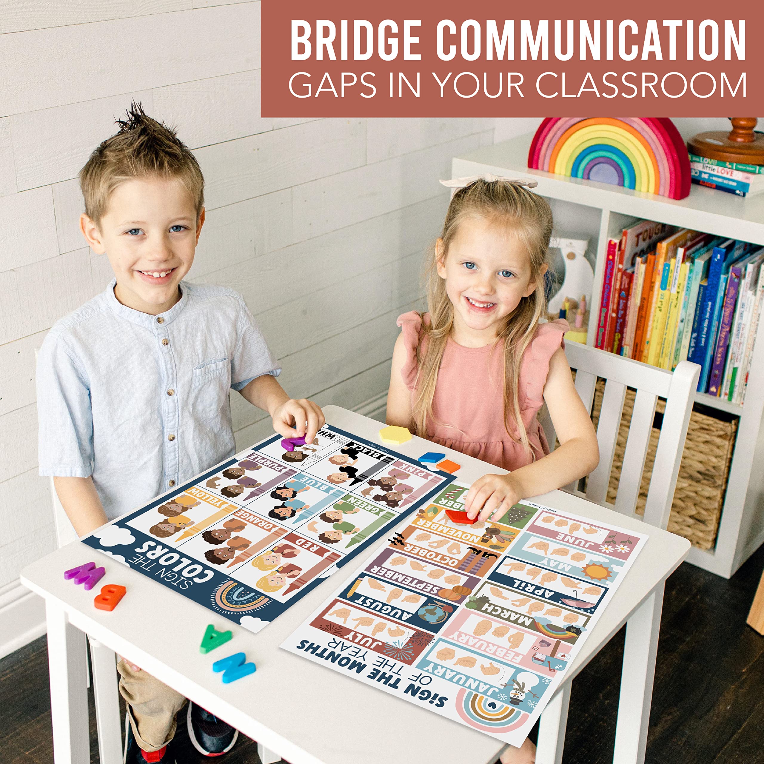 Snapklik.com : Sign Language Posters For Classroom Decor - 8 ASL ...