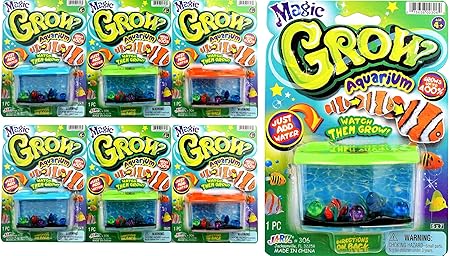 Amazon.com: JA-RU Magic Grow-Aquarium Growing-Fish Toy Set (6 Pack ...