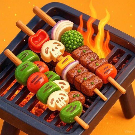 Grill Sort – BBQ Skewer Food Puzzle & Cooking Sorting Game-Amazonアプリストアのアプリ