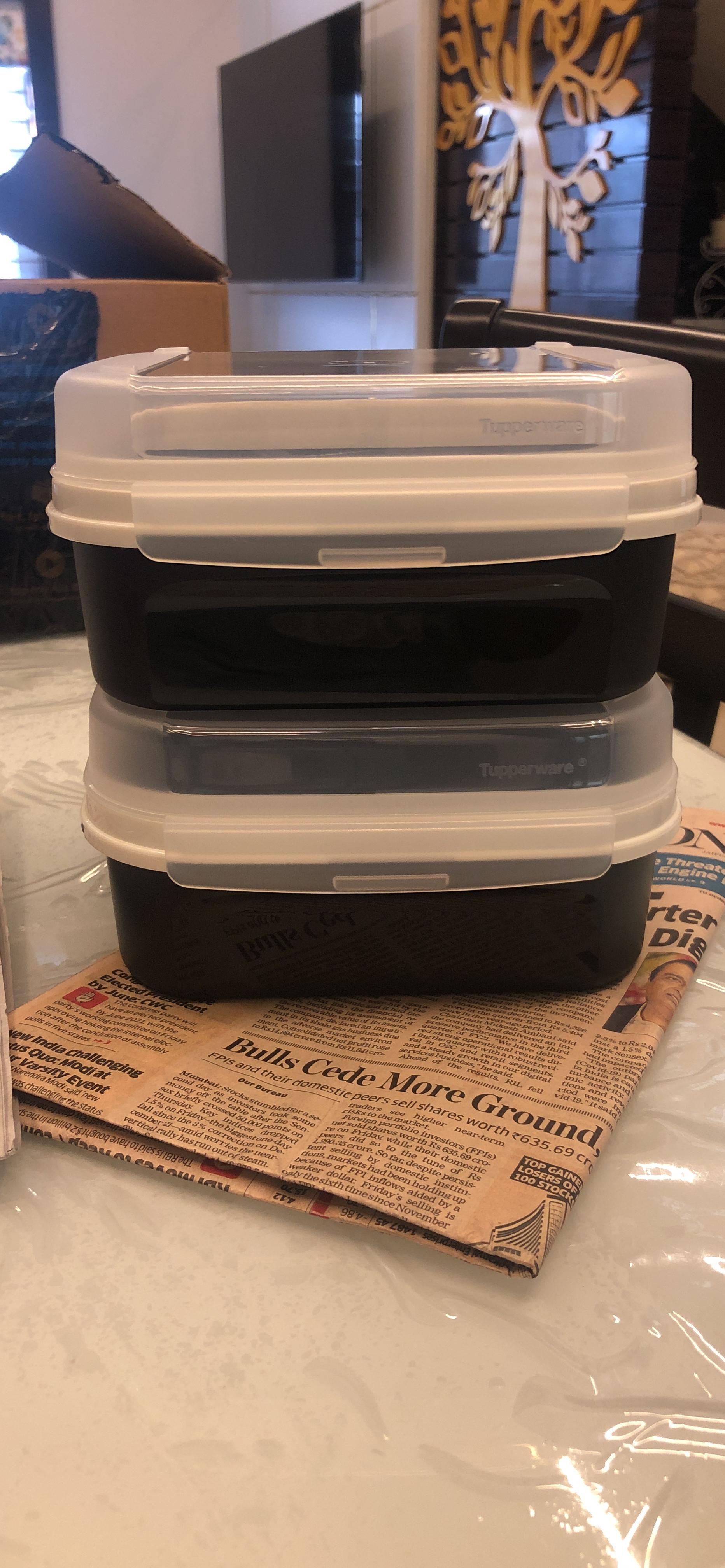 Buy Tupperware Signature Line Square Plastic Container, 2.5 Litres ...