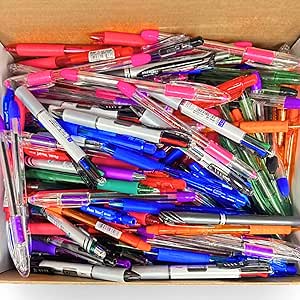 Amazon.com: Bulk Mixed Lot 150 Pack Pens - Black, Blue, And Red Ink ...