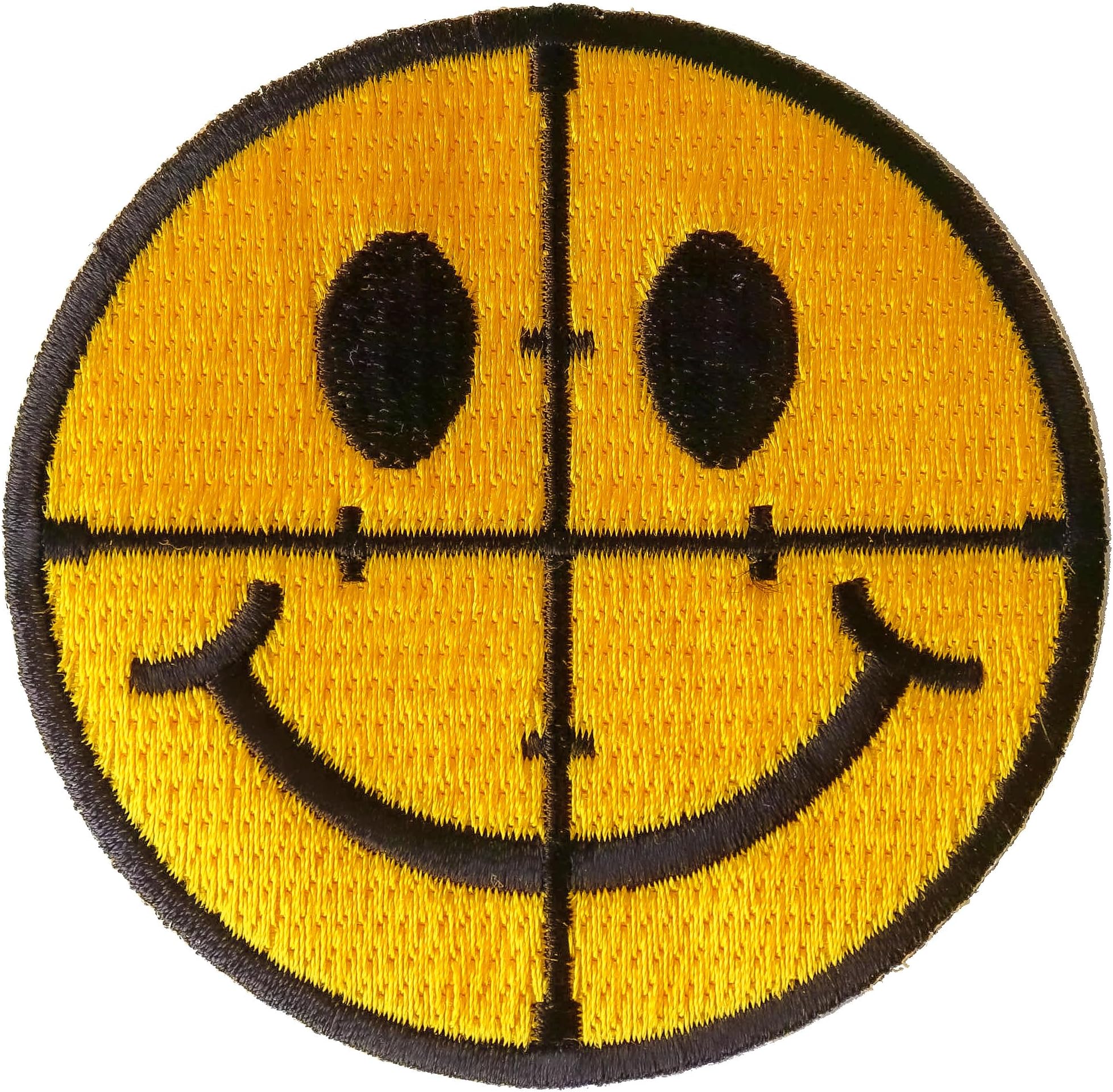 Amazon.com: Sniper Scope Smiley Face Patch - 3x3 inch - Embroidered ...
