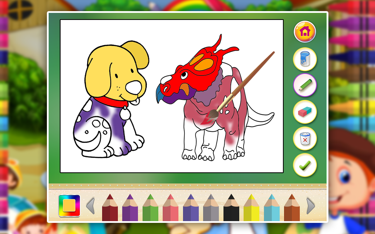 Free Cartoon Coloring Game drawing apps for kids - App on Amazon Appstore