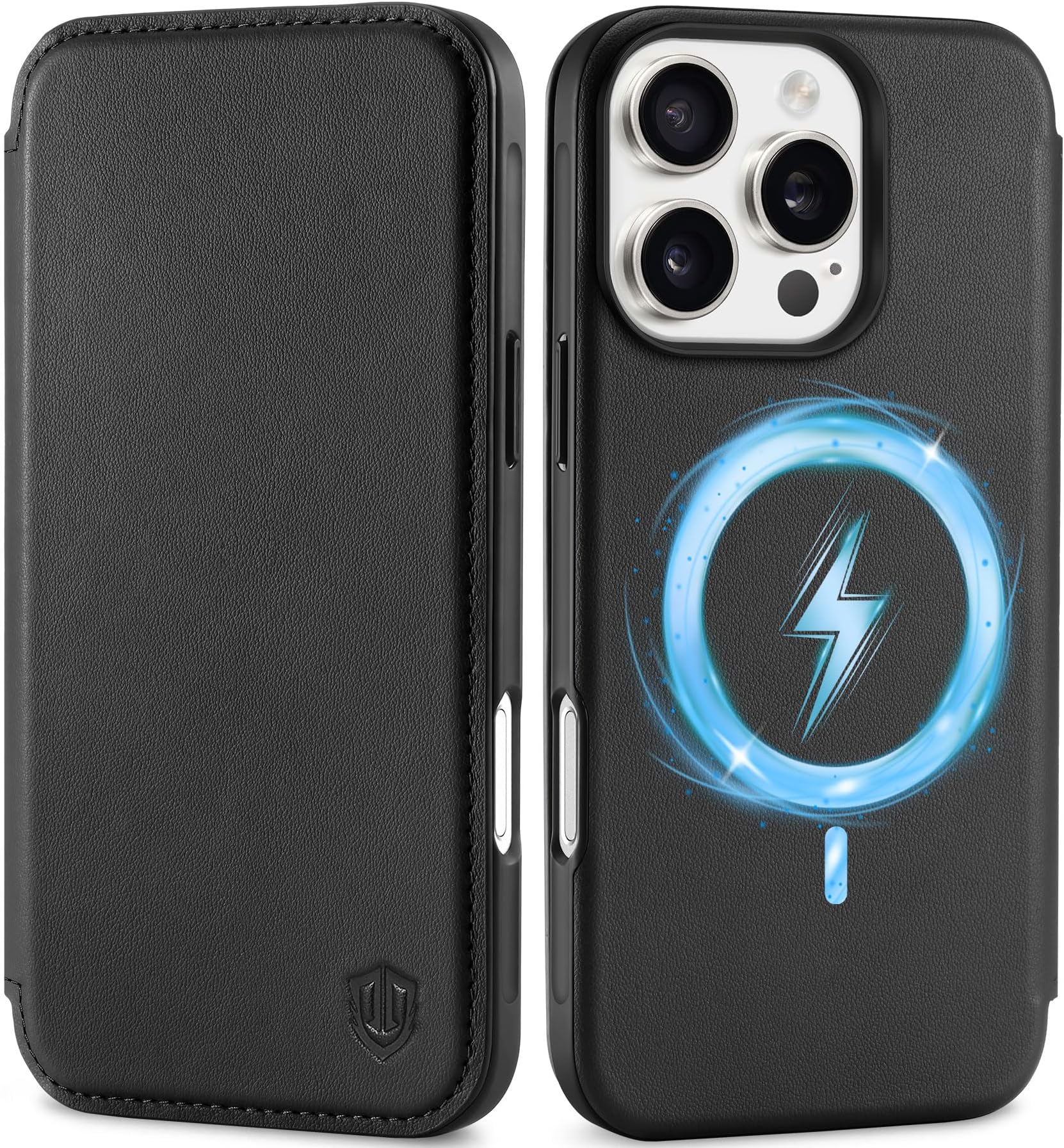 Amazon.com: SHIELDON Case for iPhone 16 Pro 6.3" 2024, Genuine Leather ...