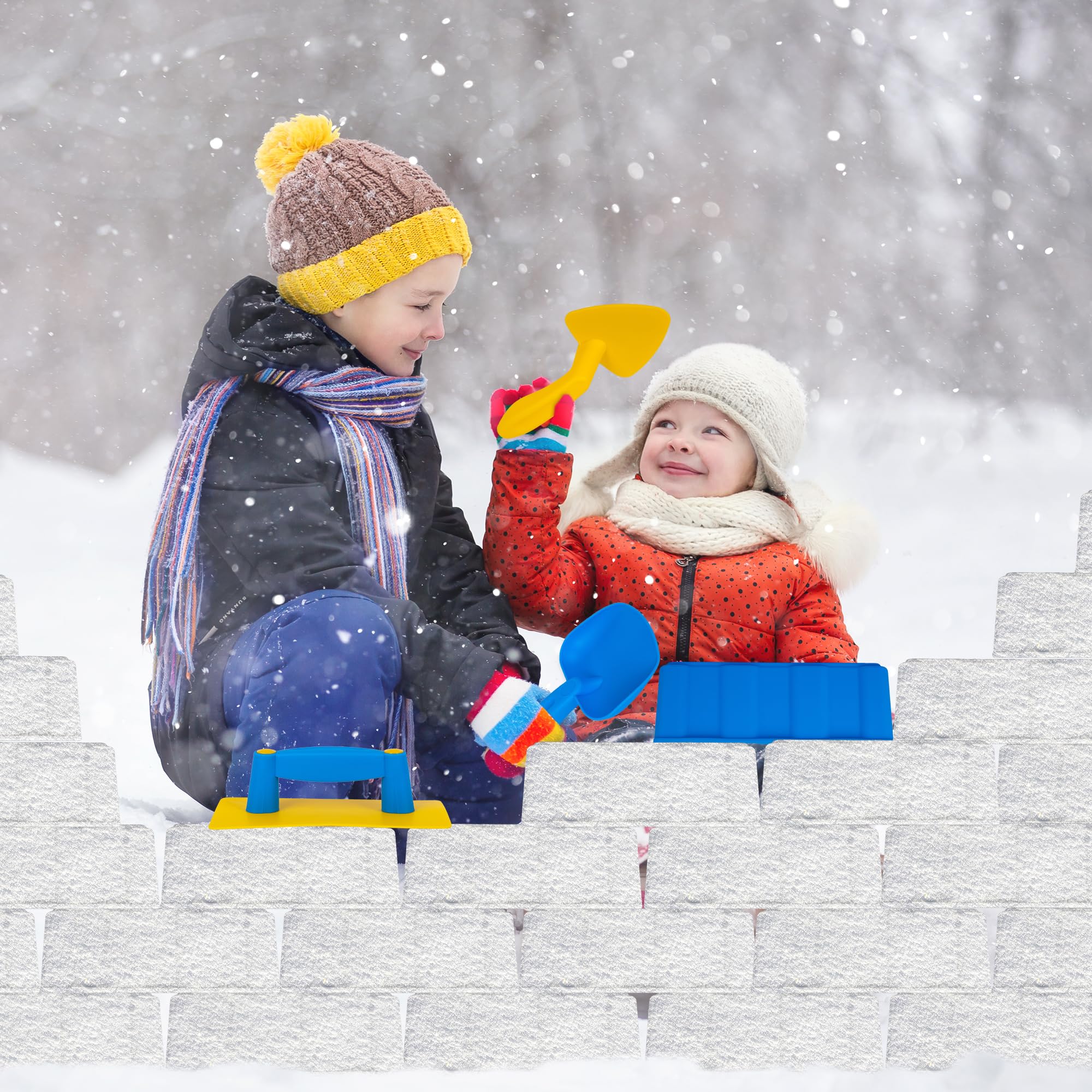 Snapklik.com : ArtCreativity Snow Brick Maker For Kids - 4 Piece Snow ...