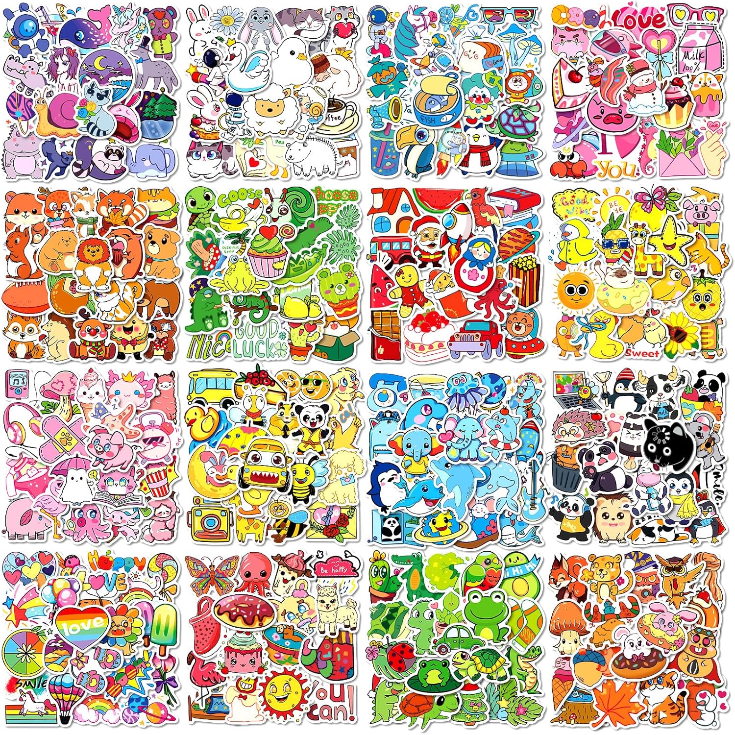 Amazon.com: 1000PCS Bulk Stickers for Kids, Stickers for Water Bottles ...