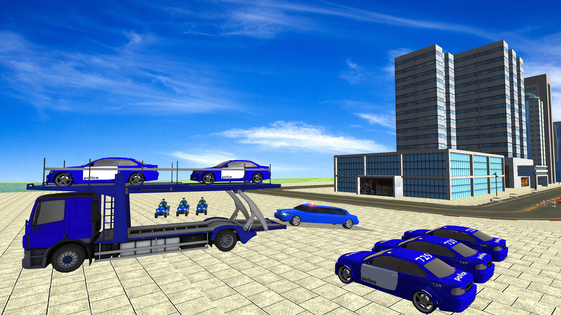 US Police Limousine Car: ATV Quad Transporter Game - App on the Amazon ...