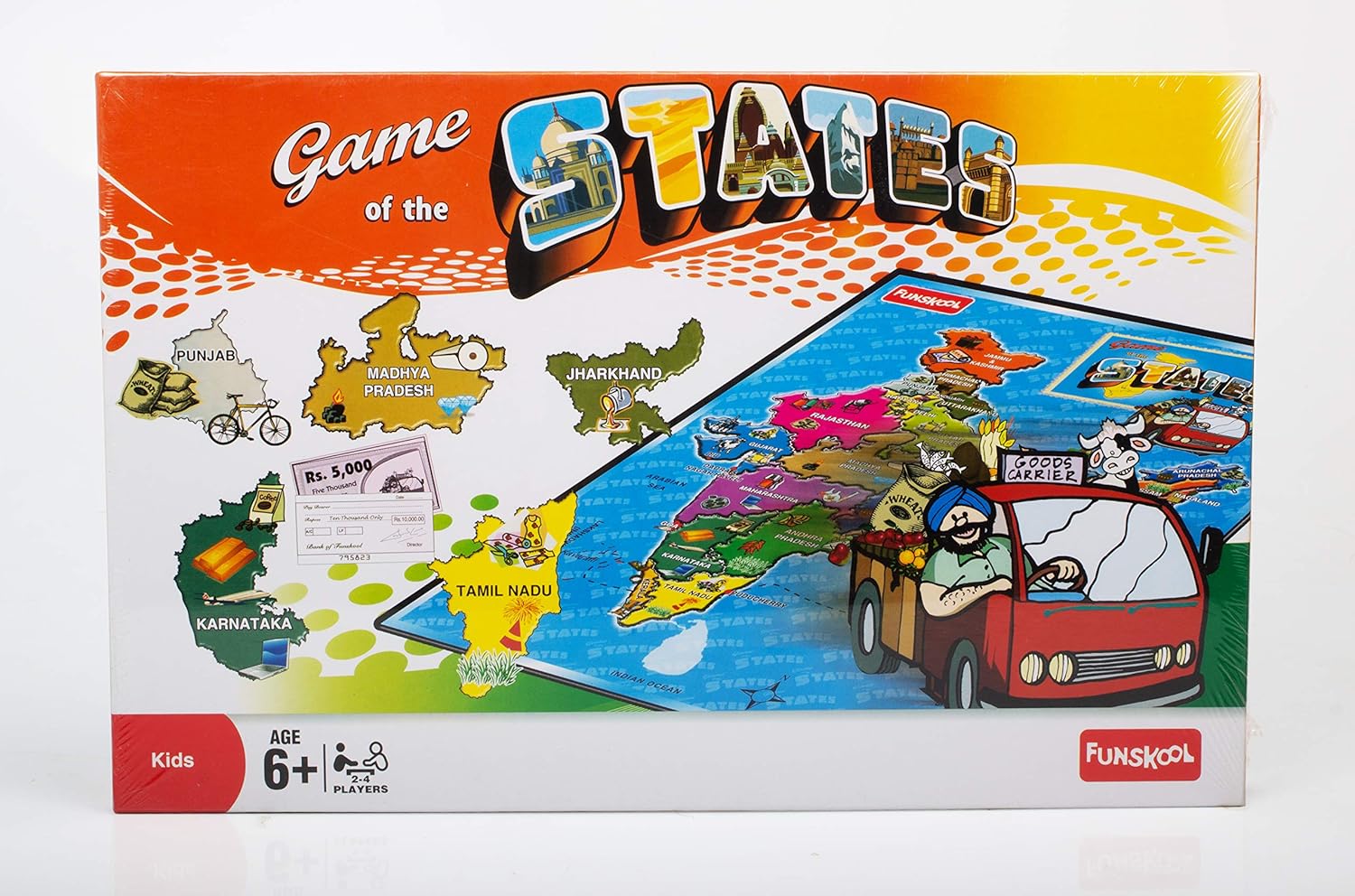 Buy Funskool Games ,Game Of States, Education & Fun Board Game, The ...