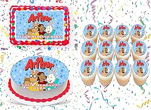 Amazon.com: Arthur Cake Topper Edible Image Personalized Cupcakes ...