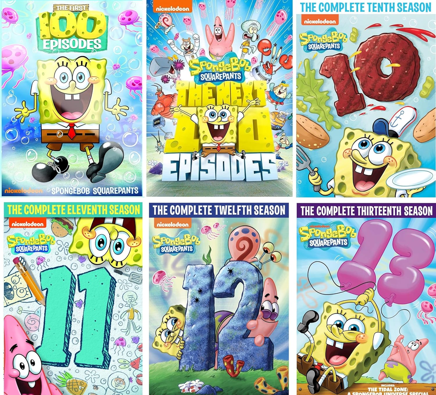 SpongeBob Squarepants Complete Seasons 1-13 DVD Collection - Includes ...