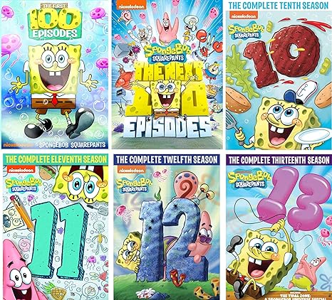 Amazon.com: SpongeBob Squarepants Complete Seasons 1-13 DVD Collection ...