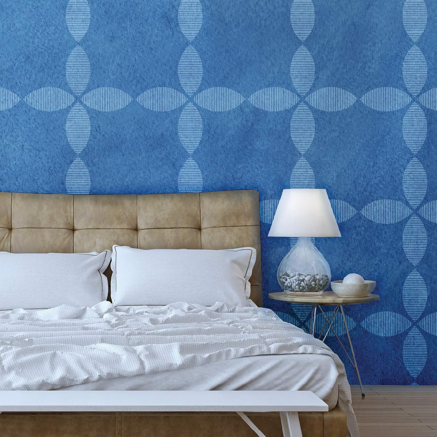 Amazon.com: Flower Petal Pattern Reusable Paint Wall Stencil by Gypsy ...