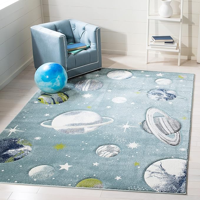 Amazon.com: SAFAVIEH Carousel Kids Collection Area Rug - 6'7" x 9 ...