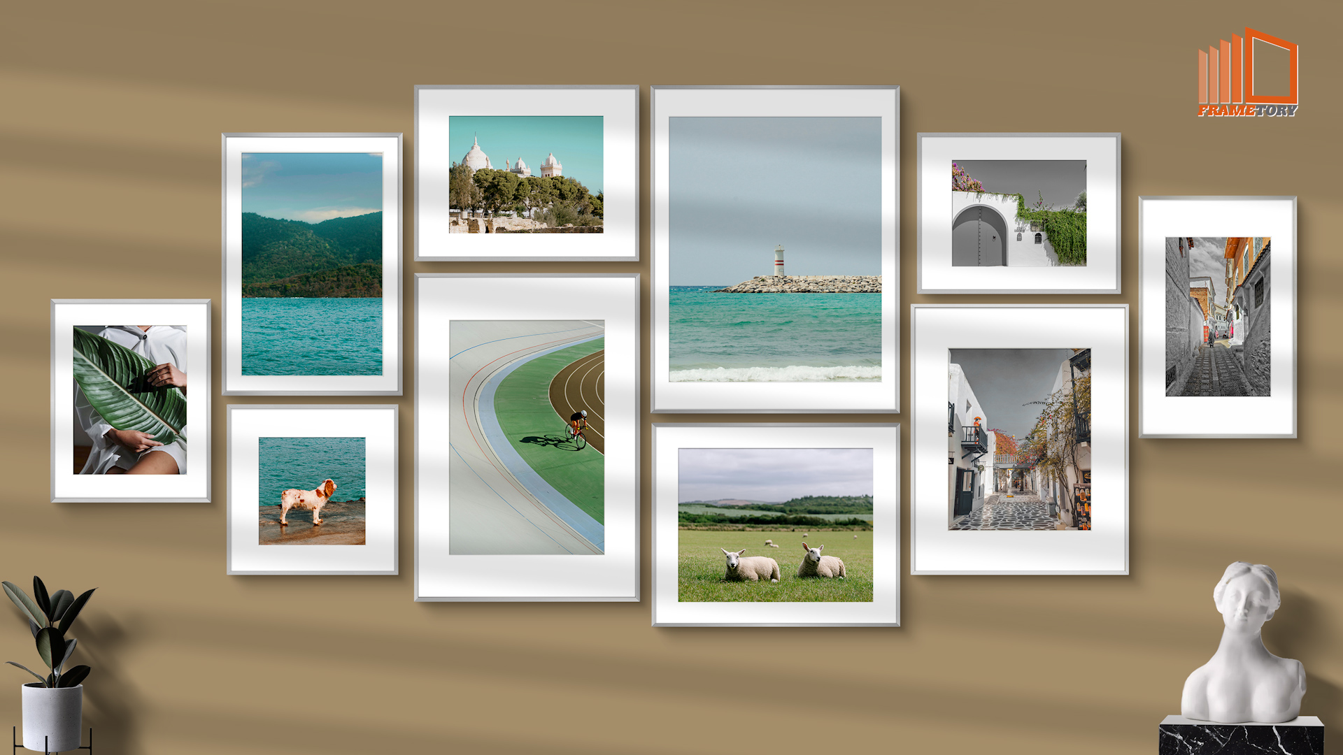 Aluminum Gallery Frames Frametory 12x12 Silver Aluminum Picture Frames ...
