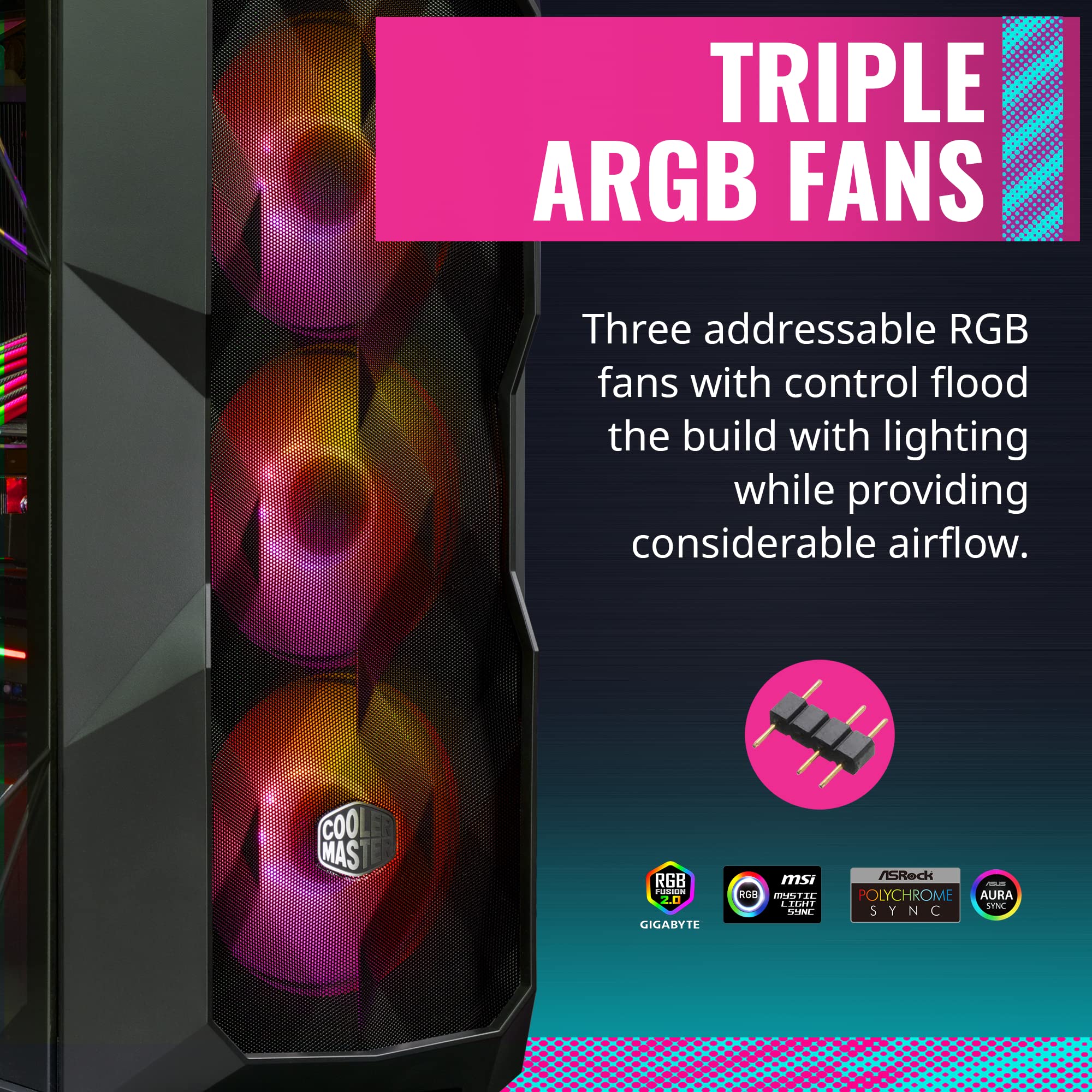 Buy Cooler Master MasterBox TD500 Mesh Airflow ATX Mid-Tower with ...