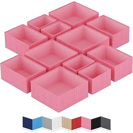 Amazon.com: NEATERIZE Drawer Organizer - [Set Of 12] - Closet Organizer ...