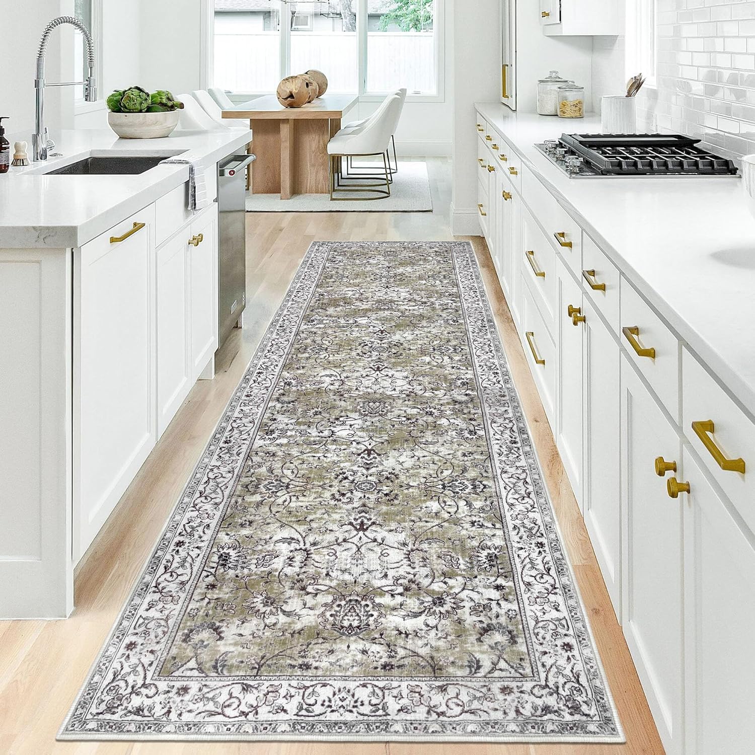 Amazon.com: KILOCOCO Hallway Runner 3x10 Runner Rug Printed Vintage ...