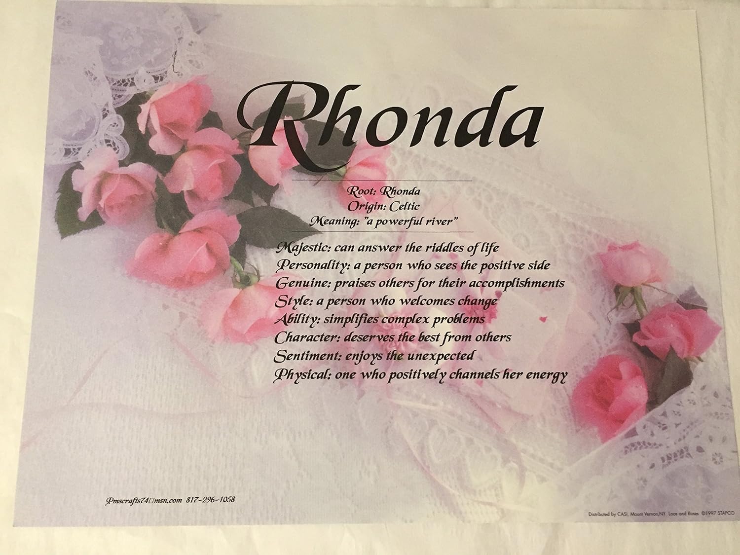 Amazon PERSONALIZED NAME ROOT MEANING ORIGIN Lace And Roses amazon-personalized-name-root-meaning-origin-lace-and-roses