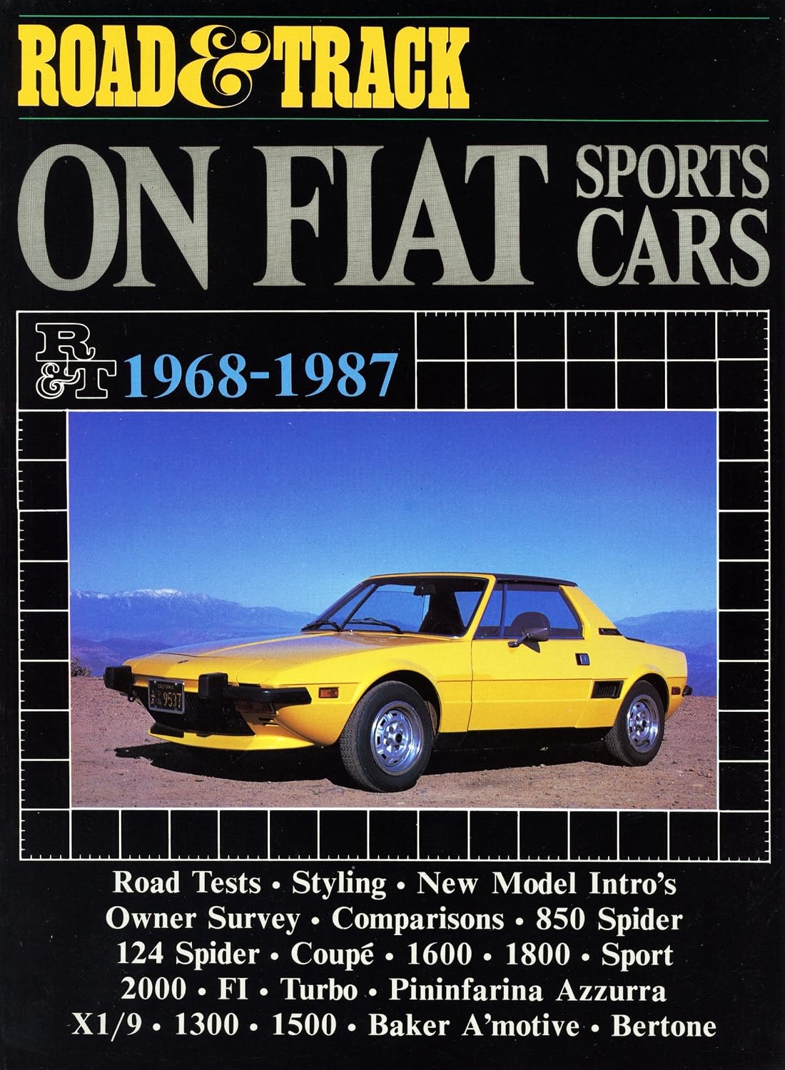 Road & Track on Fiat Sports Cars 1968-1987: Brooklands Books Ltd ...