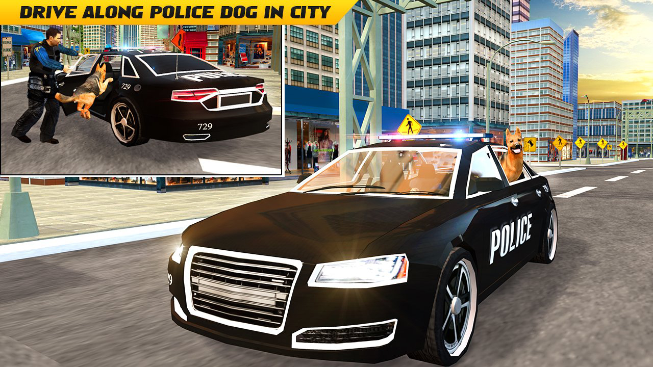 Police Dog n Police Car Rush Chase Crime City Gangsters Attack: Cops ...