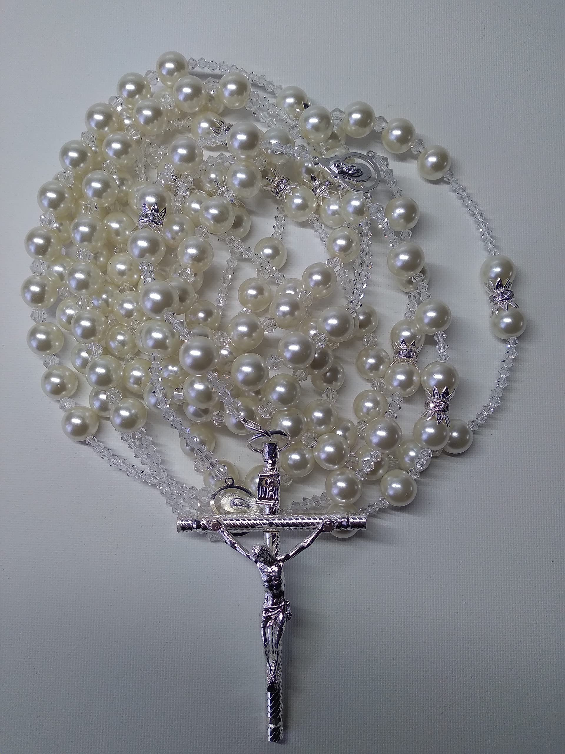 Crystal Matrimony Lasso Catholic Wedding Lasso - 12MM Crystal Bead ...