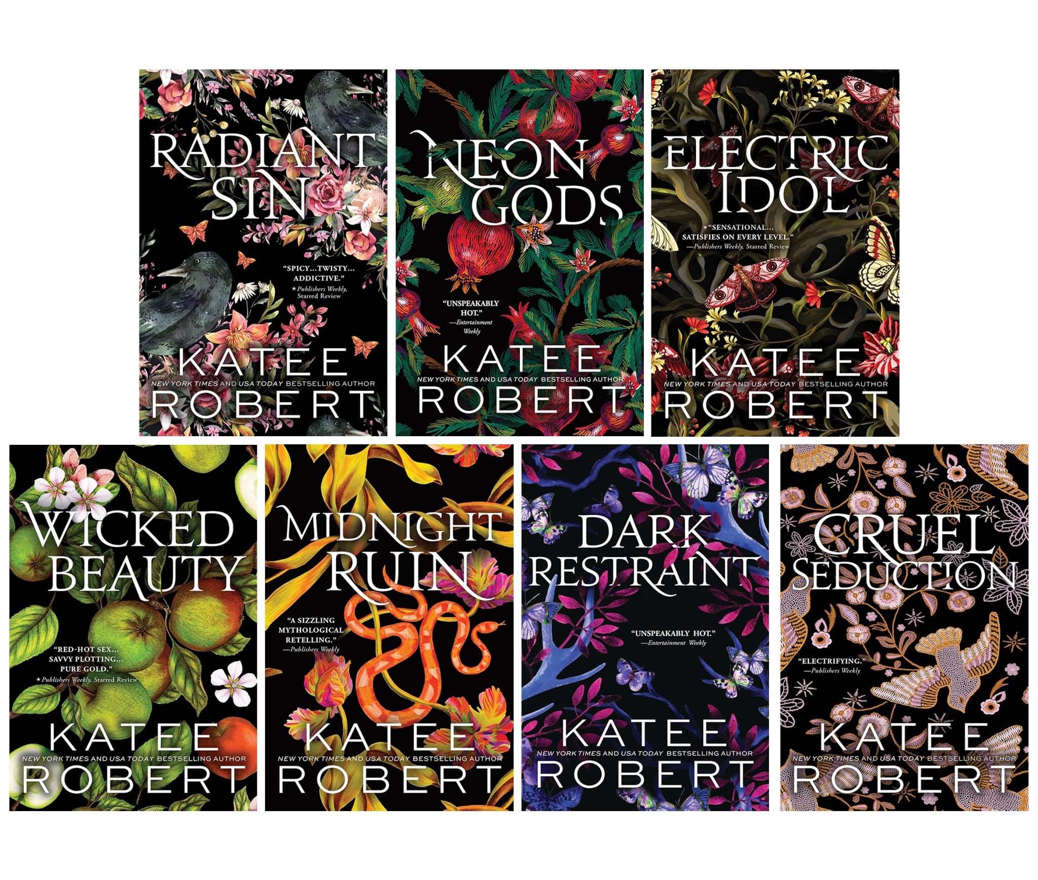 Dark Olympus Series By Katee Robert 7 Books Collection Set: Book 1-7 (Neon Gods, Electric Idol ...