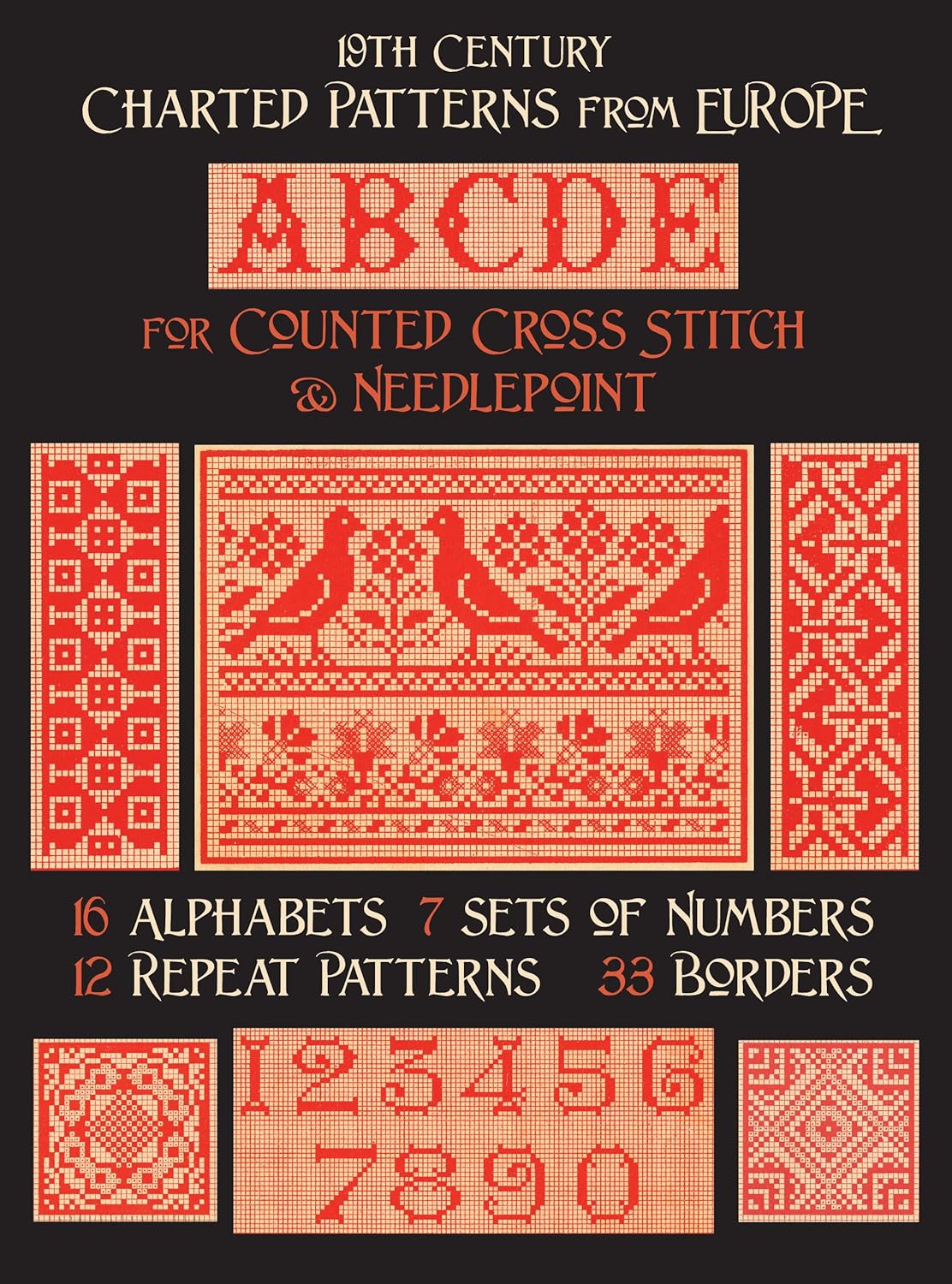 Amazon.co.jp: 19th Century Charted Patterns from Europe: for Counted ...