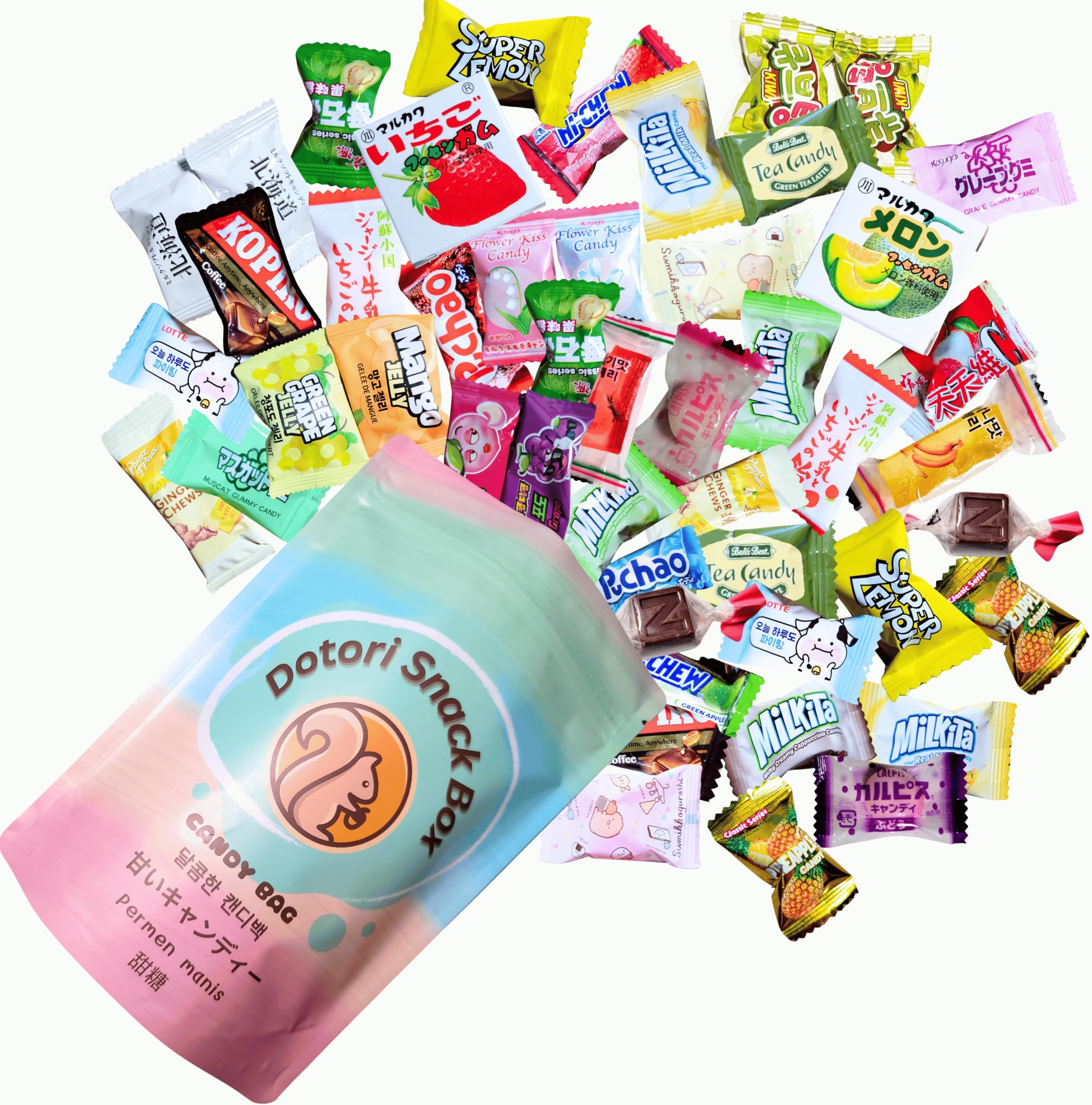 Amazon.com : DOTORI SNACK BOX Assorted Asian Mystery Candy Bag | 40 Counts | Premium Quality ...