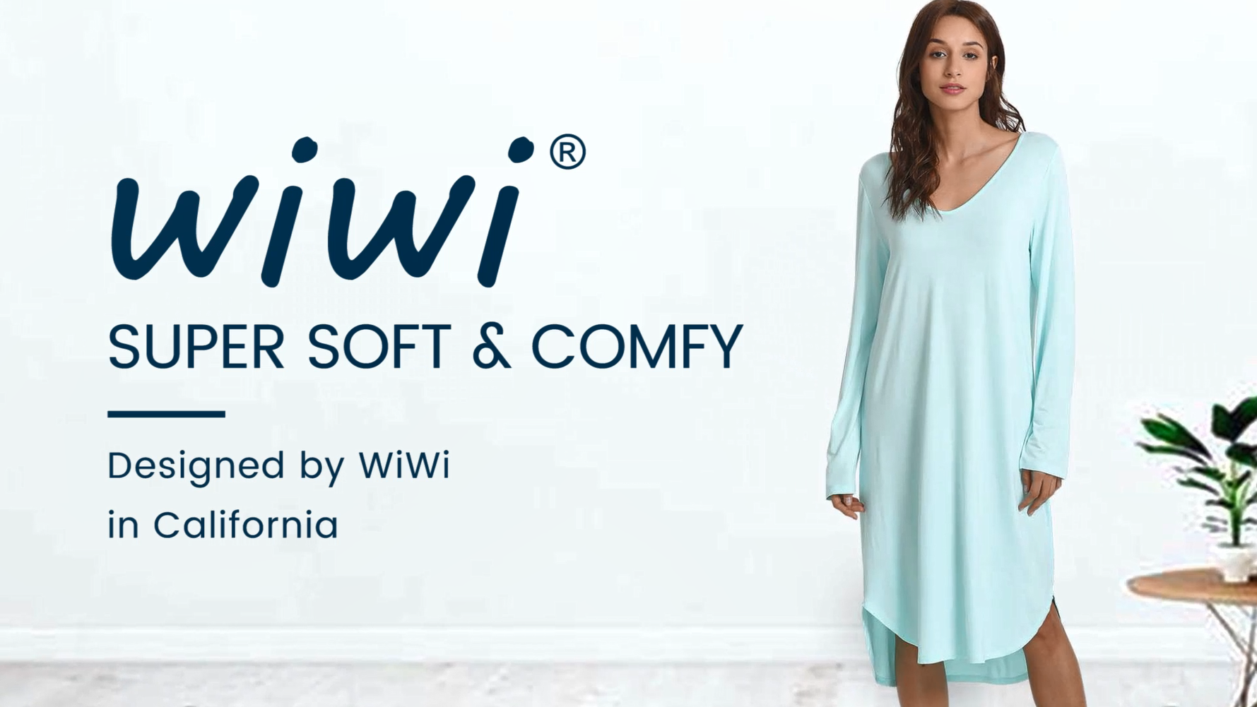 Watch Details of WiWi Long Sleeve Plus Size Nightgowns on Amazon Live