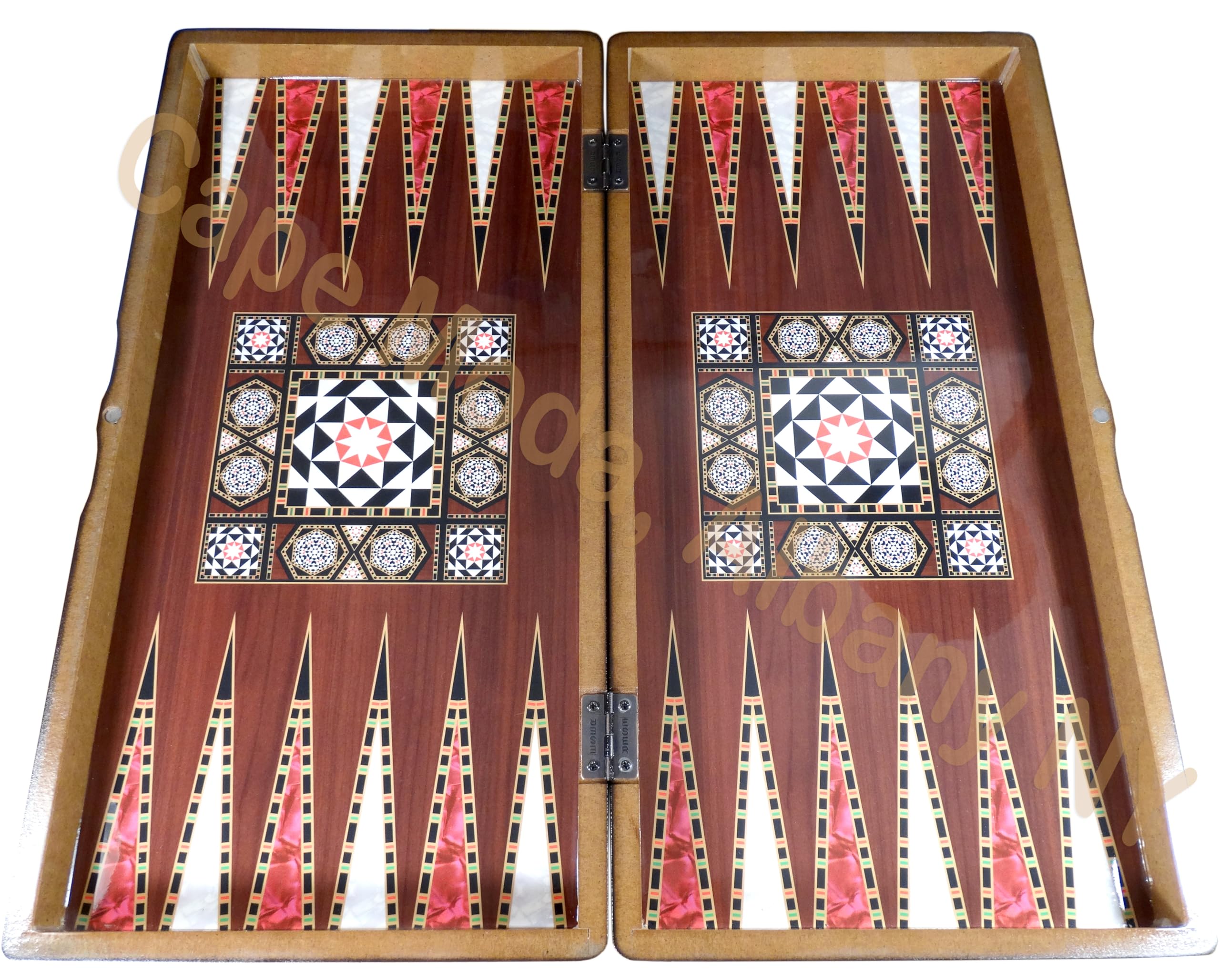 Amazon.com: Cape Moda Turkish Backgammon Set 19” w/Smooth Playing ...