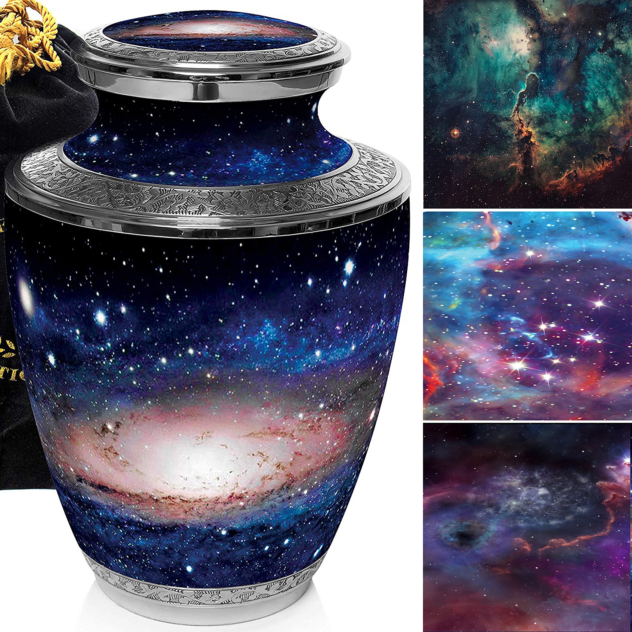 Aurora Borealis Northern Lights Urn for human ashes, Cremation urn for ...