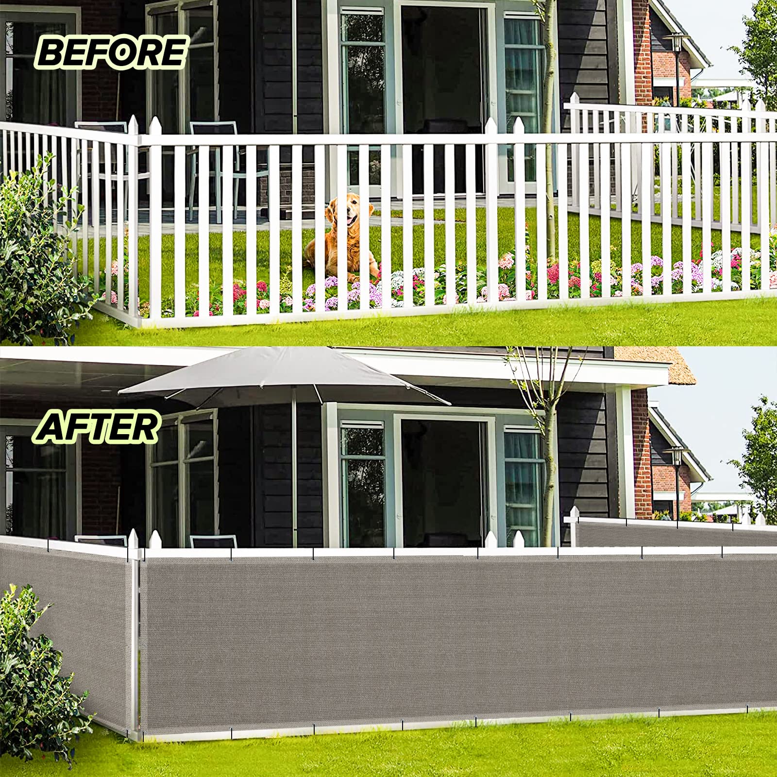 Snapklik.com : Balcony Privacy Screen, 3x10 Deck Shield Screen Fence ...