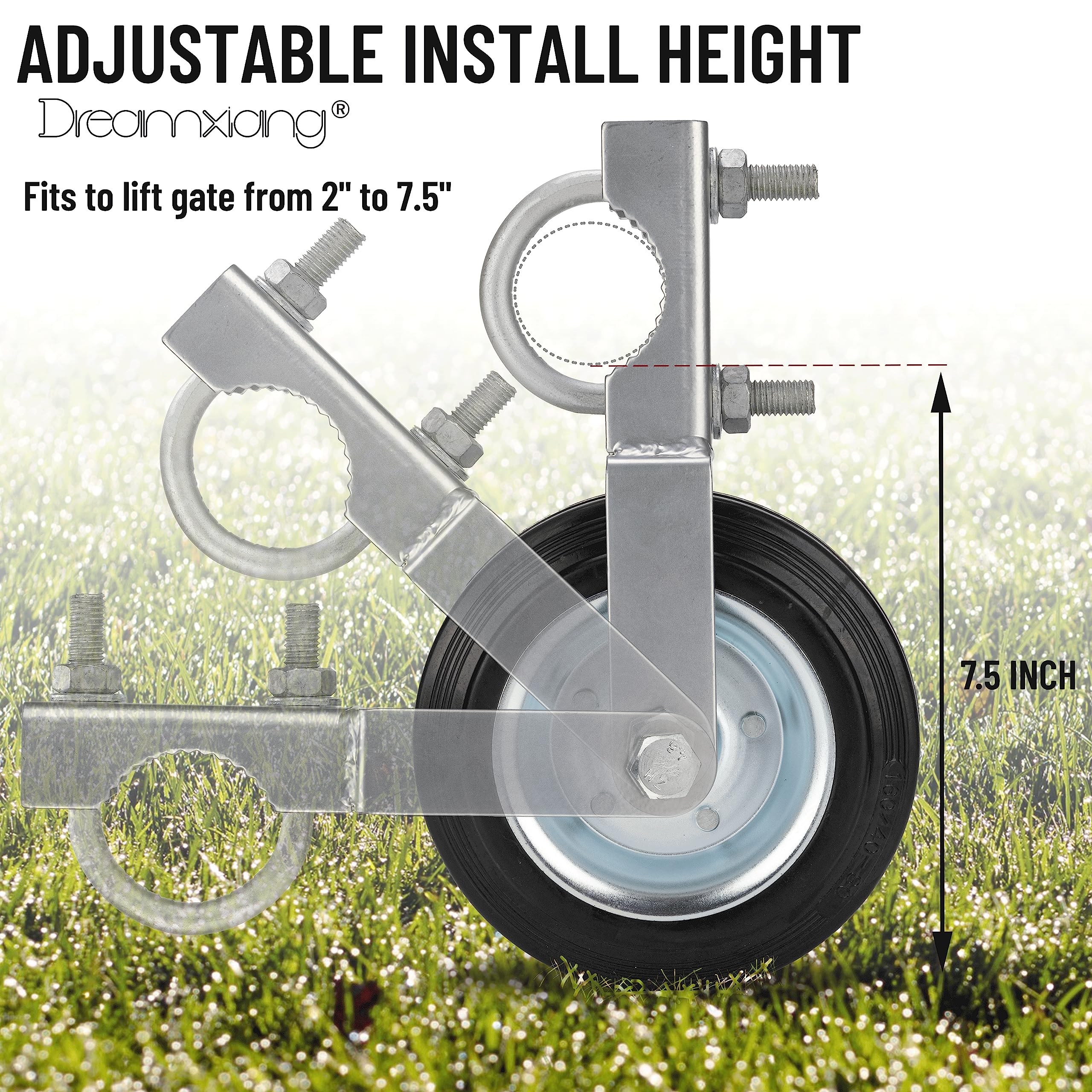 Snapklik.com : Gate Wheel Kit For Supporting Swing Metal Tube Gate