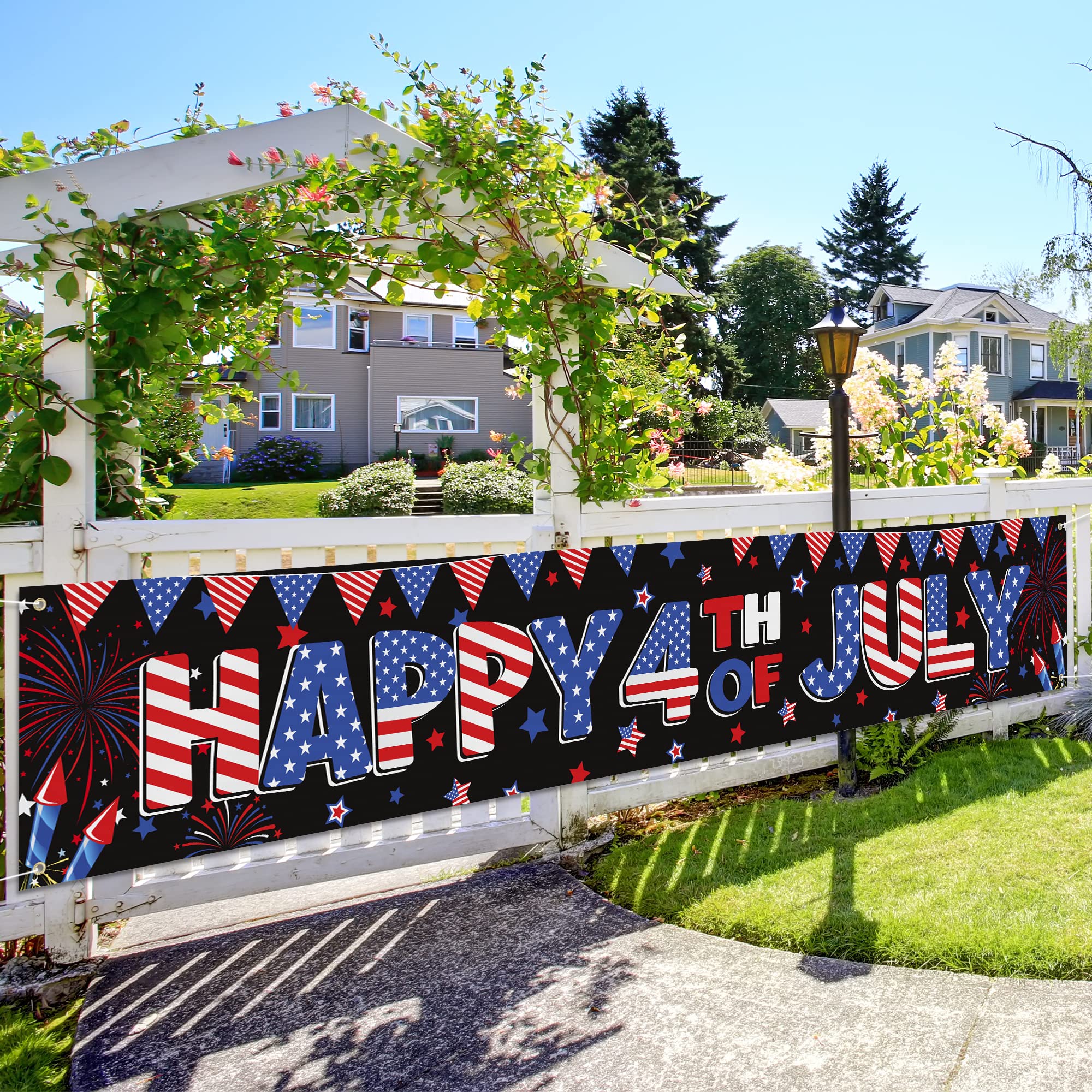 Happy 4th Of July Banner Happy 4th Of July Banner Design With American