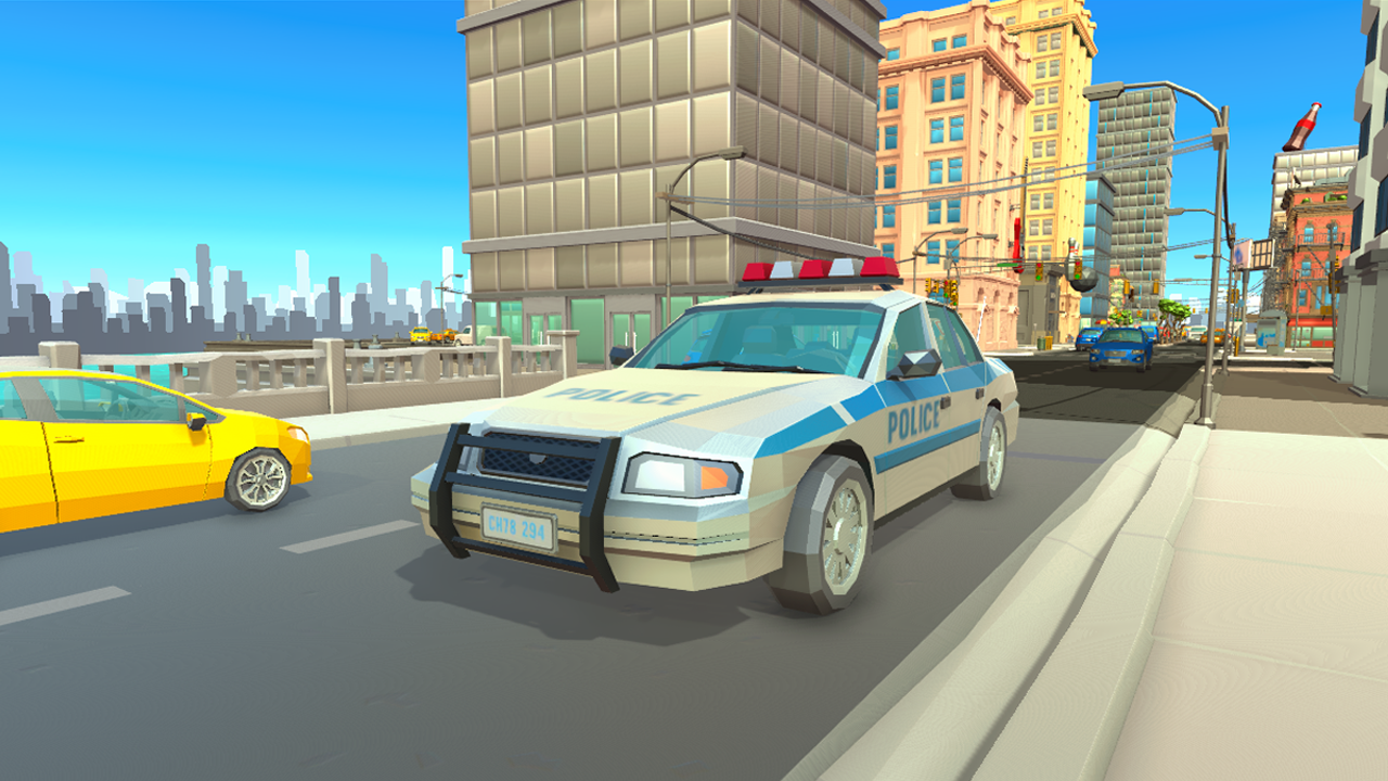Crime City Blocky Police Car Gangster Chase 3D-Amazonアプリストアのアプリ