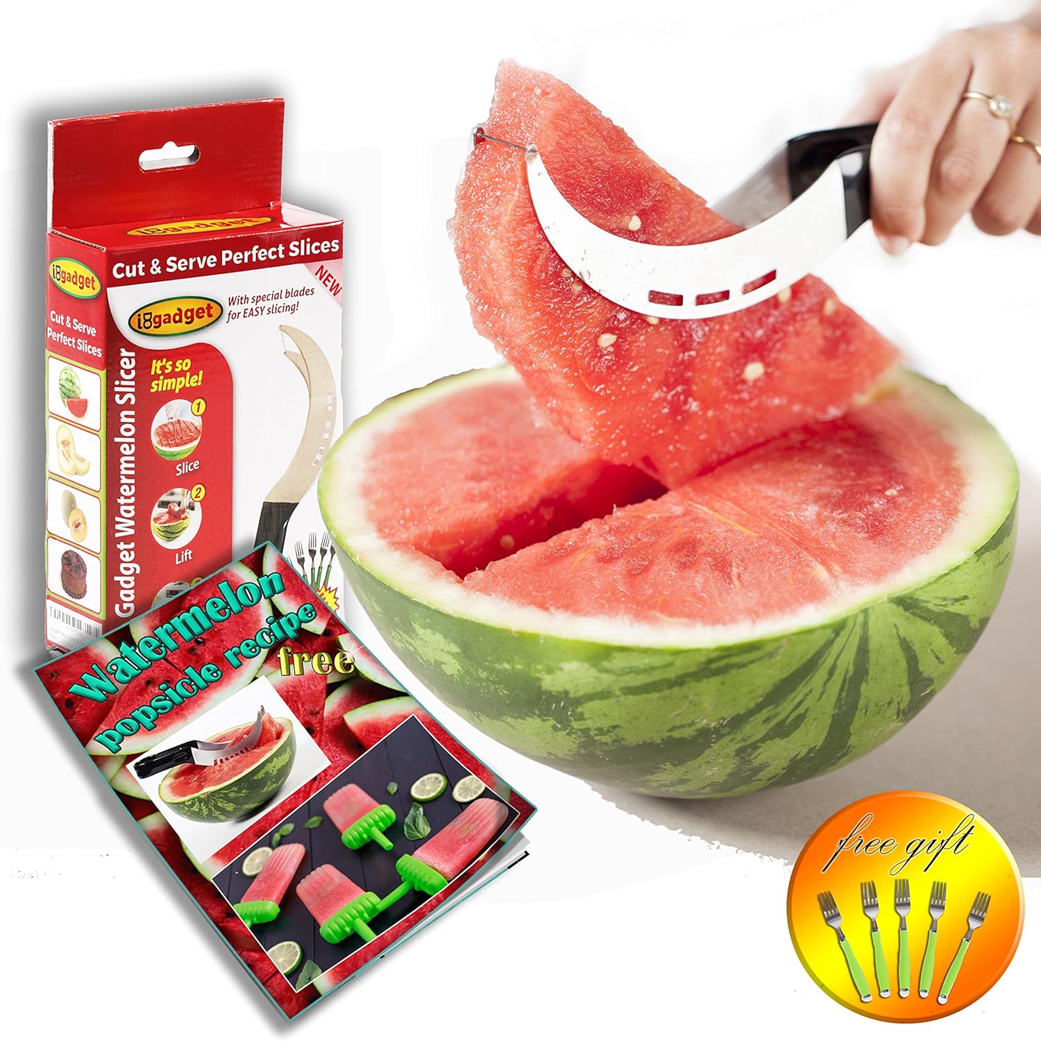 Amazon.com: I-Do Gadget - Watermelon Slicer Corer & Server With 5 Free ...