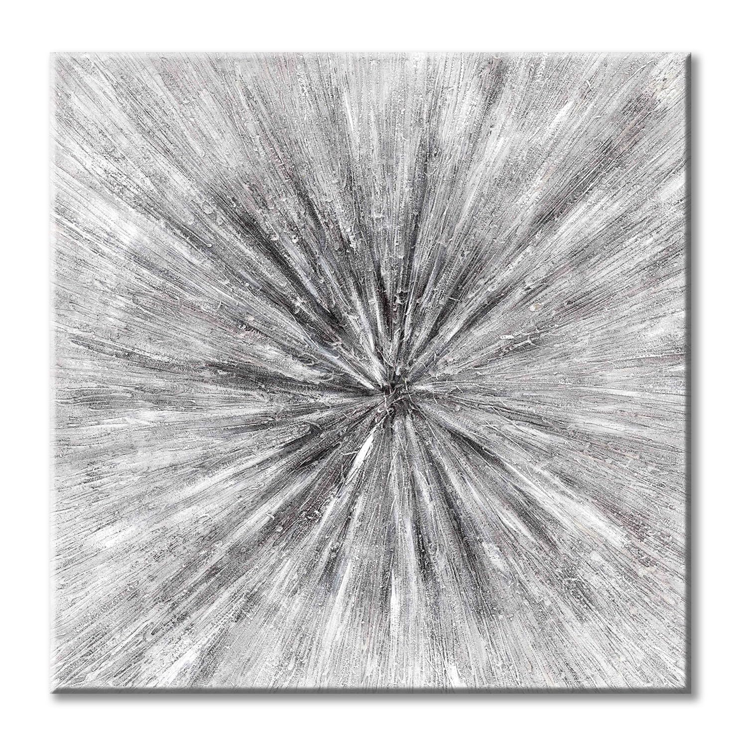 Amazon.com: UTOP-art Gray Abstract Painting Wall Art: Modern Canvas ...