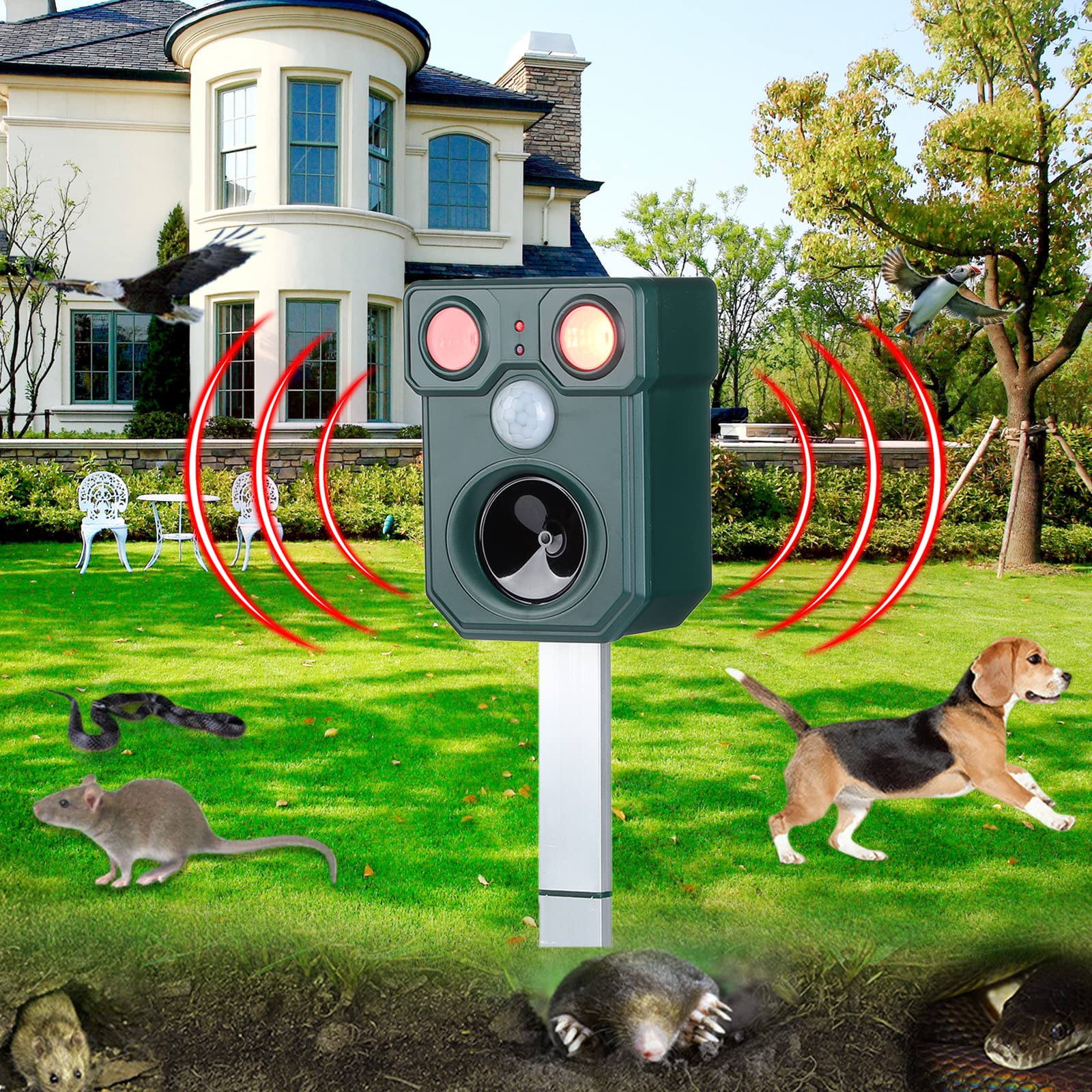 Electric Cat Deterrent Motion Sensor Ultrasonic Cat Deterrent For