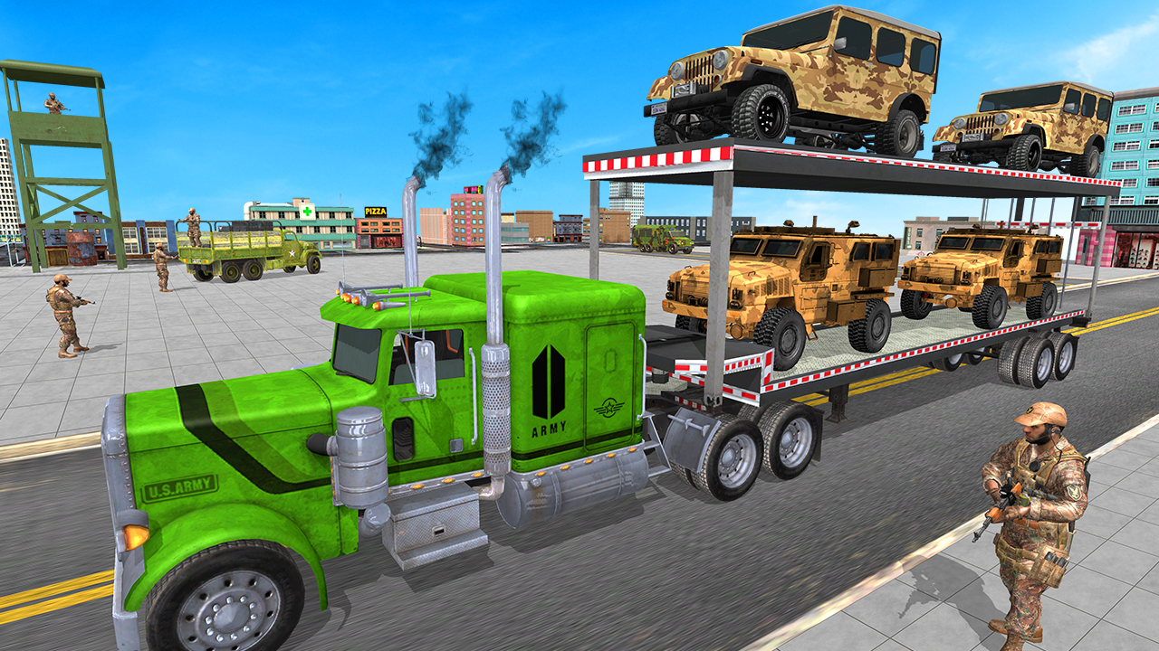 Army Vehicles Game: Military Cargo Truck Simulator - Truck Driving Base ...