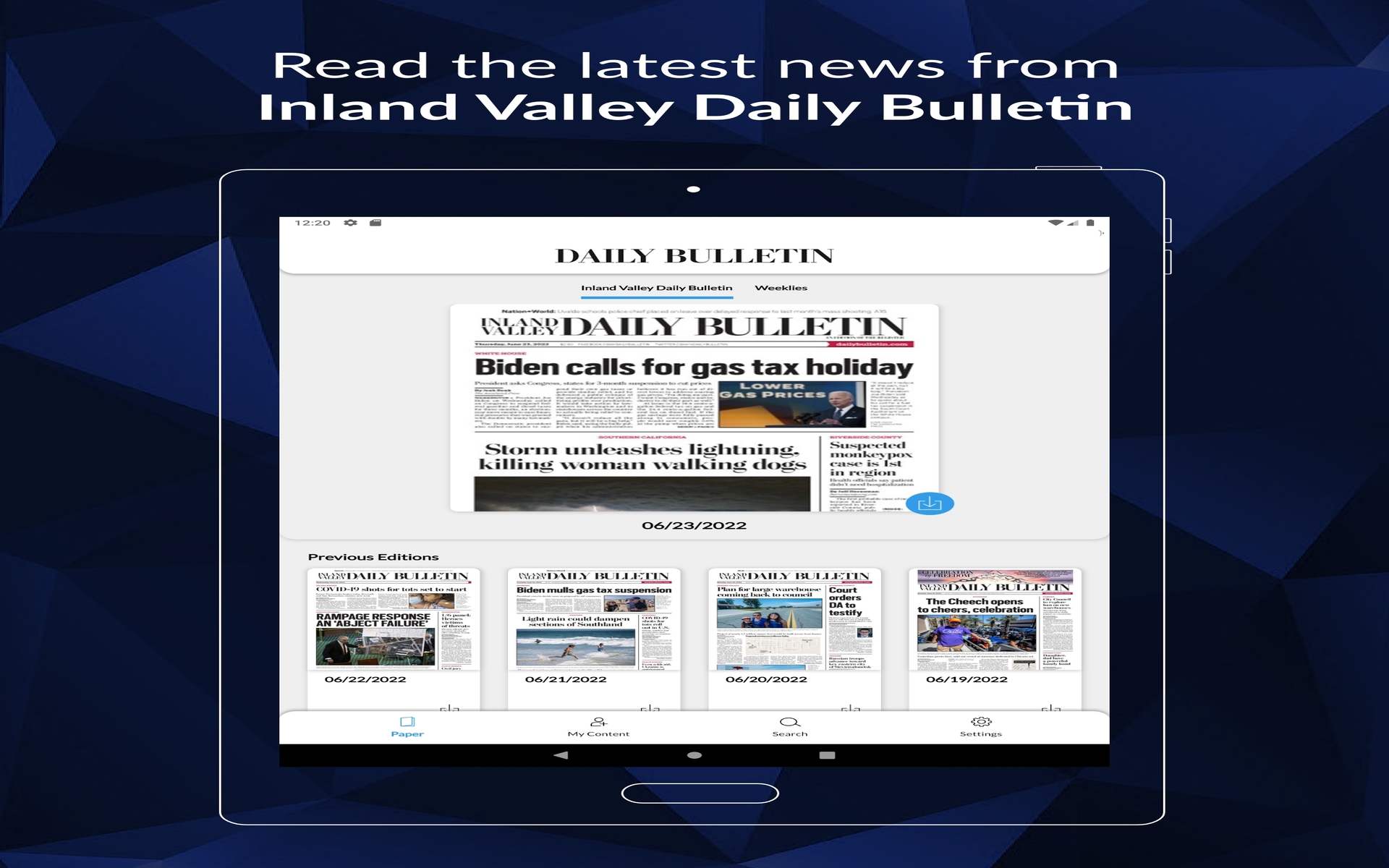 Inland Valley Daily Bulletin e-edition - App on Amazon Appstore