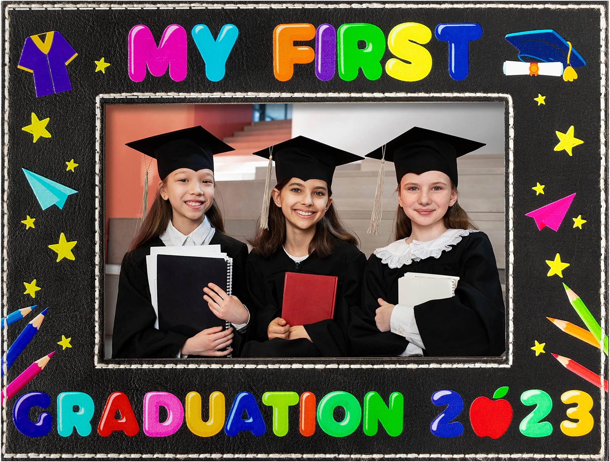 Amazon.com - Orchroma My First Graduation 2024 Colorful Picture Frame ...