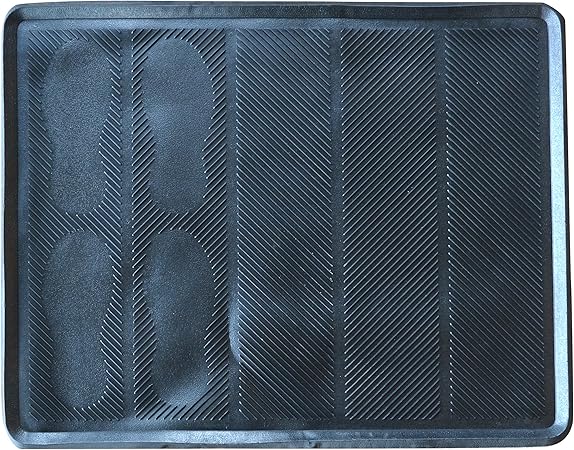 Amazon.com: AmeriHome XL Rubber Boot Mat Tray 32 in.x 40 in. : Patio ...
