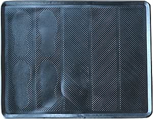 Amazon.com: AmeriHome XL Rubber Boot Mat Tray 32 in.x 40 in. : Patio ...