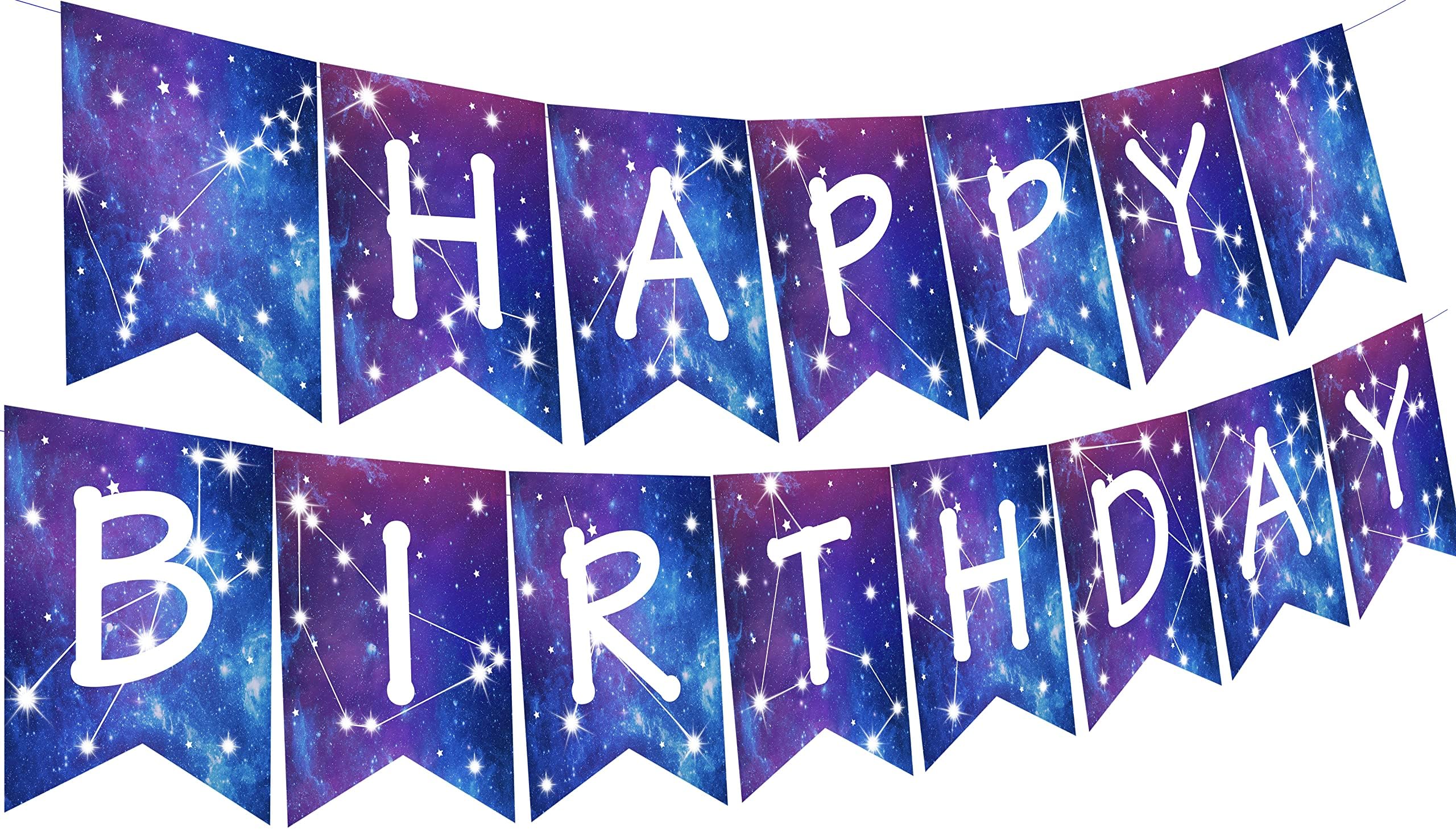 Amazon.com: Cheerland Gold Star Garland Party Decorations Happy ...