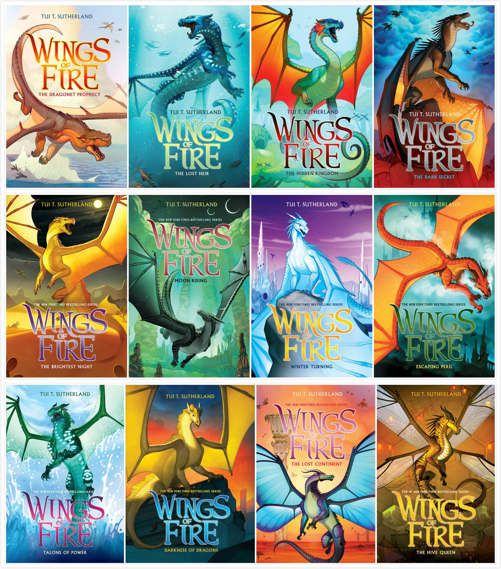 NEW COLLECTION! Wings of Fire 12 Books Collection (Books 1-12): Tui T ...