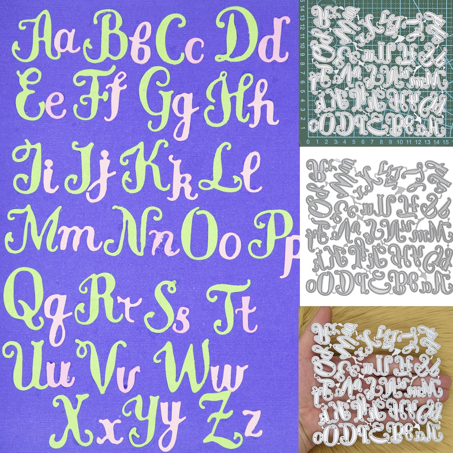 Uppercase & Lowercase Alphabet Metal Cutting Dies Set, Paper Crafts ...