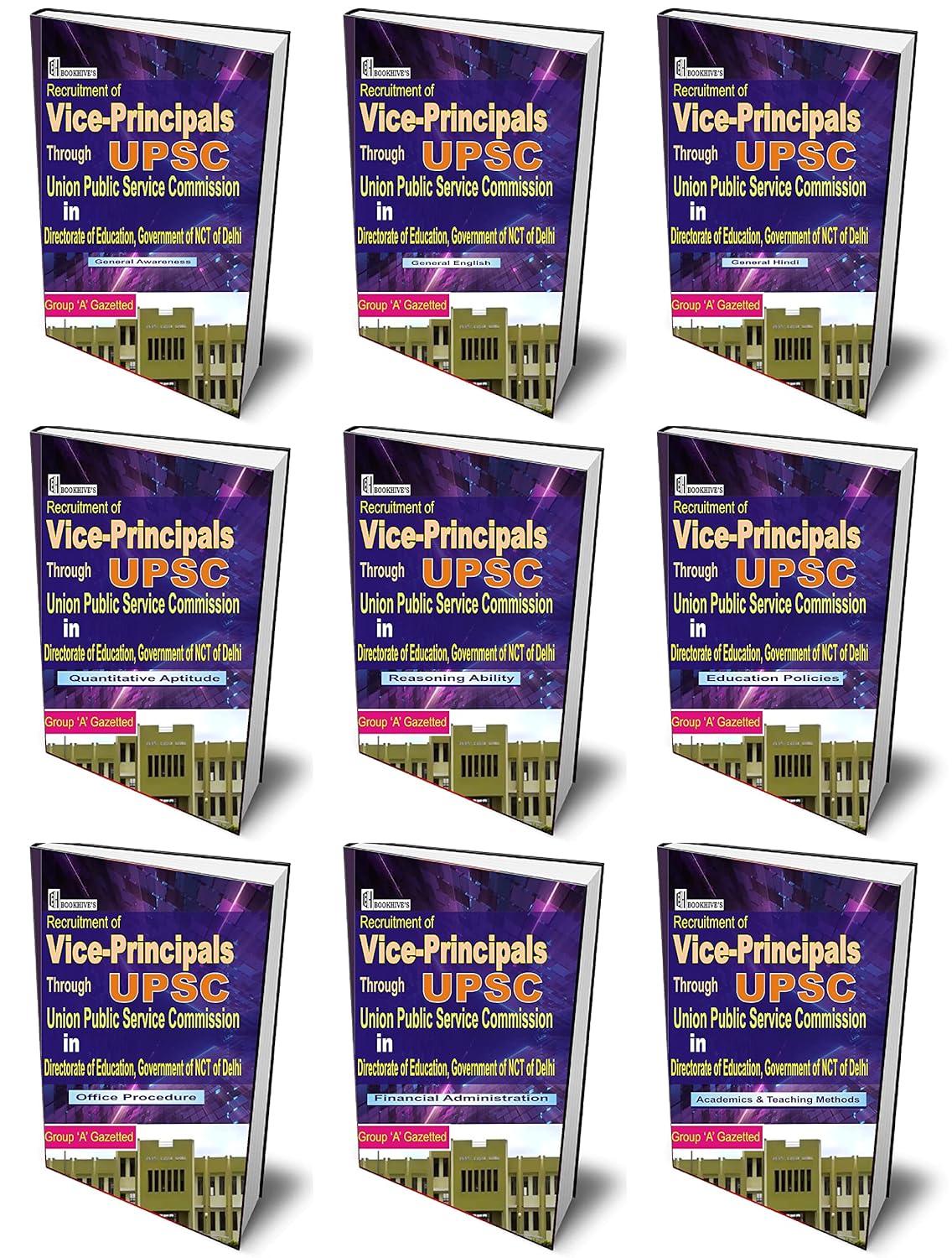 Buy UPSC Vice Principal Exam Book 2022-23 (Set of IX Booklets) Book ...